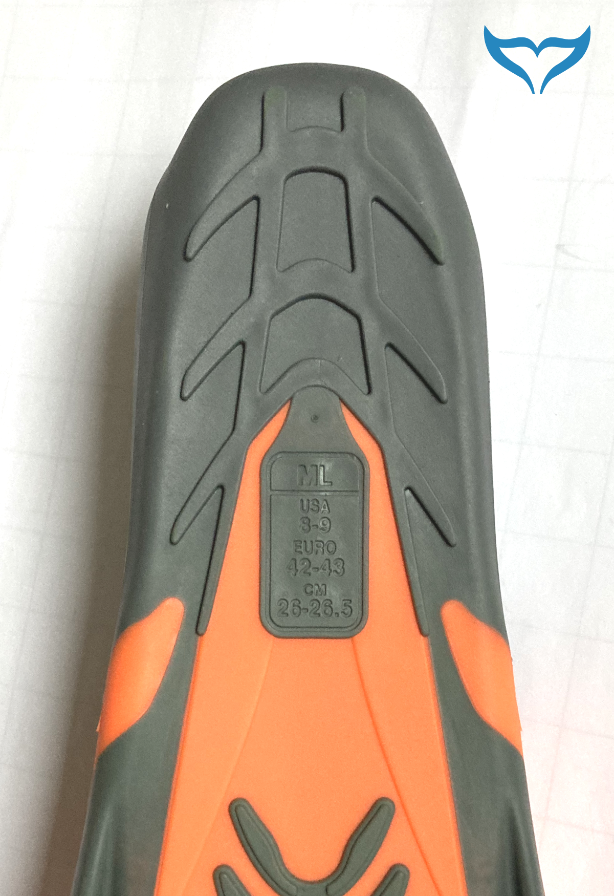 Oxbow Schnorchelflossen ML 42-43 orange grau Flossen Schnorchelmaske ...